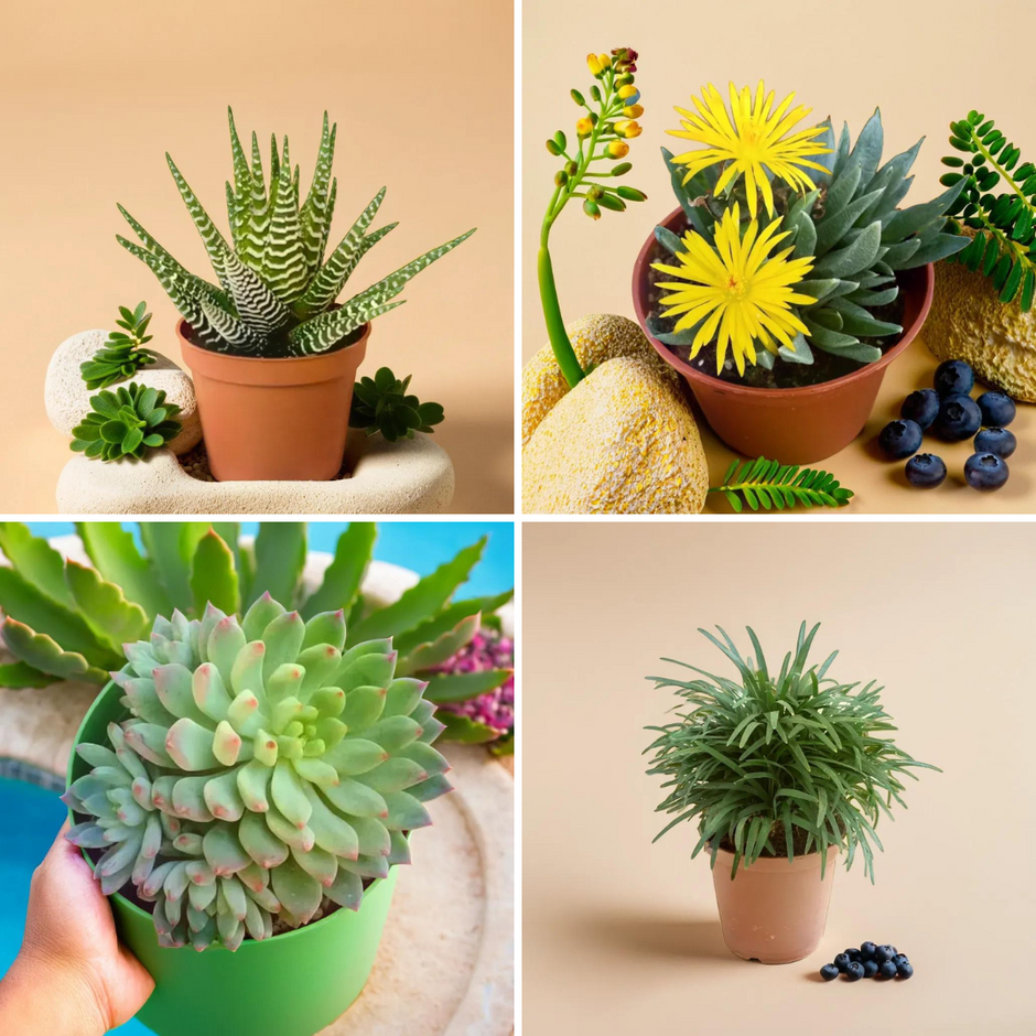 Succulent Combo Offer - 4 Plants @ just ₹299 | Plant Orbit