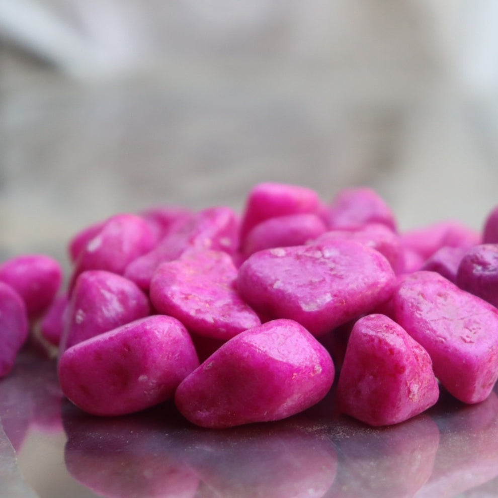 Pink Decorative Pebbles (100g) – Plant Orbit
